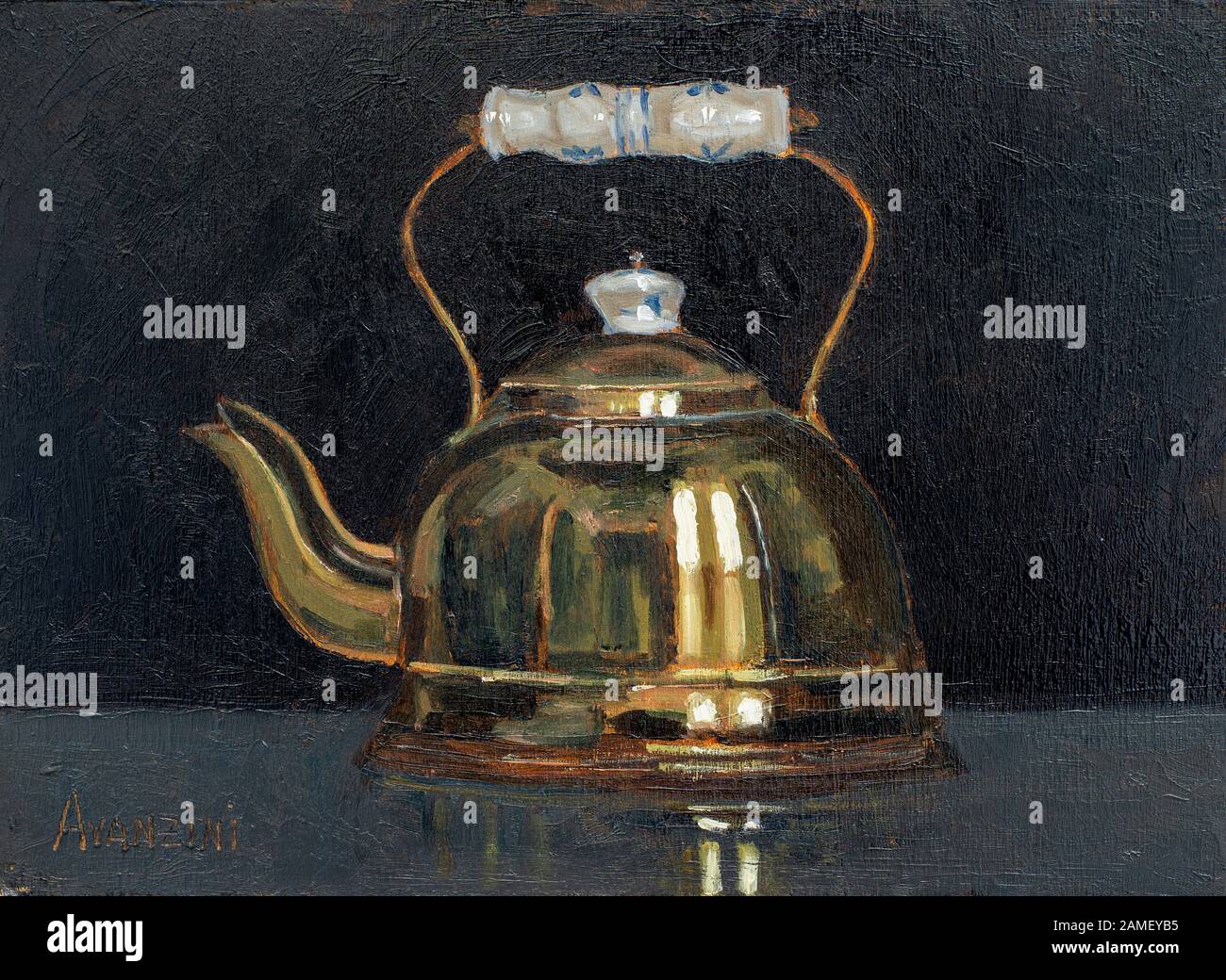 Still life with copper kettle hi-res stock photography and images - Alamy