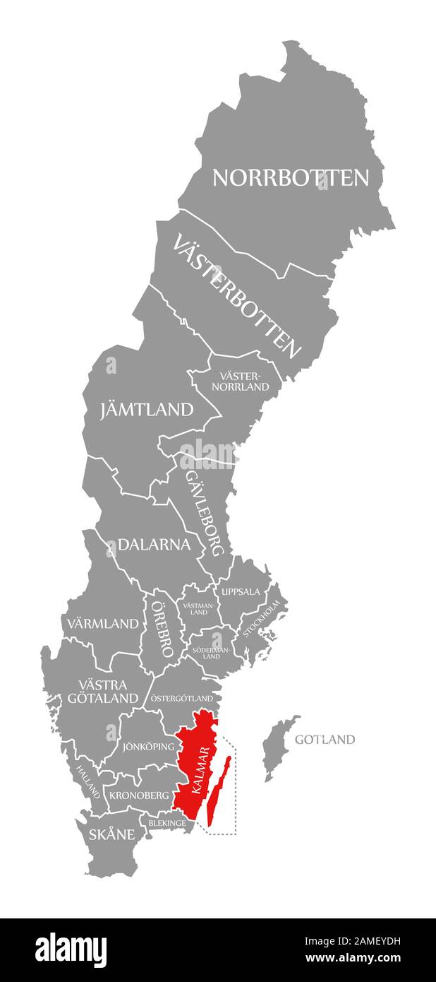 Map of kalmar hi-res stock photography and images - Alamy
