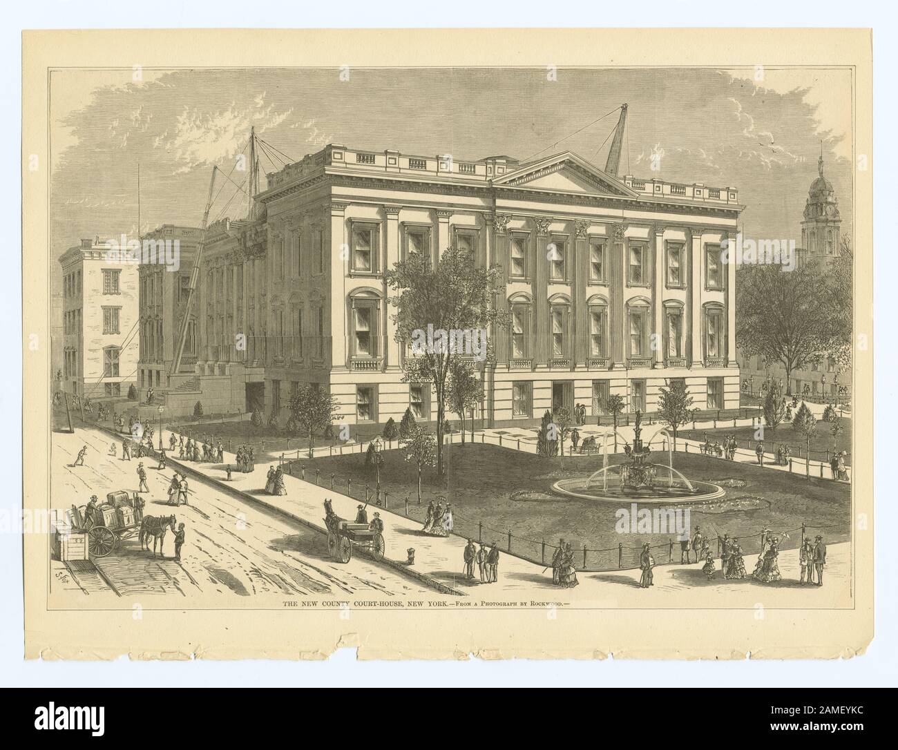 The new County Courthouse, New York Title from Calendar of Emmet ...