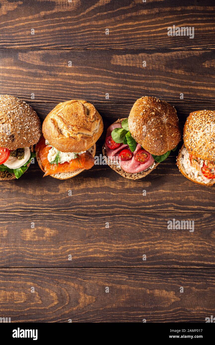 Assorted sandwiches hi-res stock photography and images - Alamy