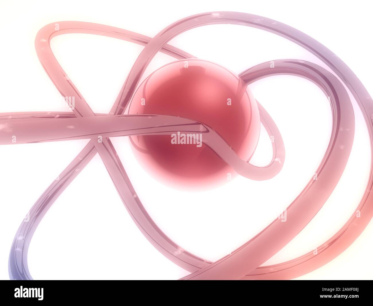 Abstract geometry background. Twisted tube. 3D rendering Stock Photo ...
