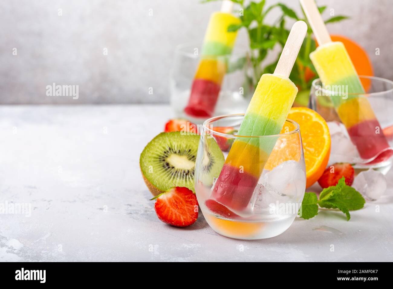 Delicious homemade popsicles Stock Photo - Alamy
