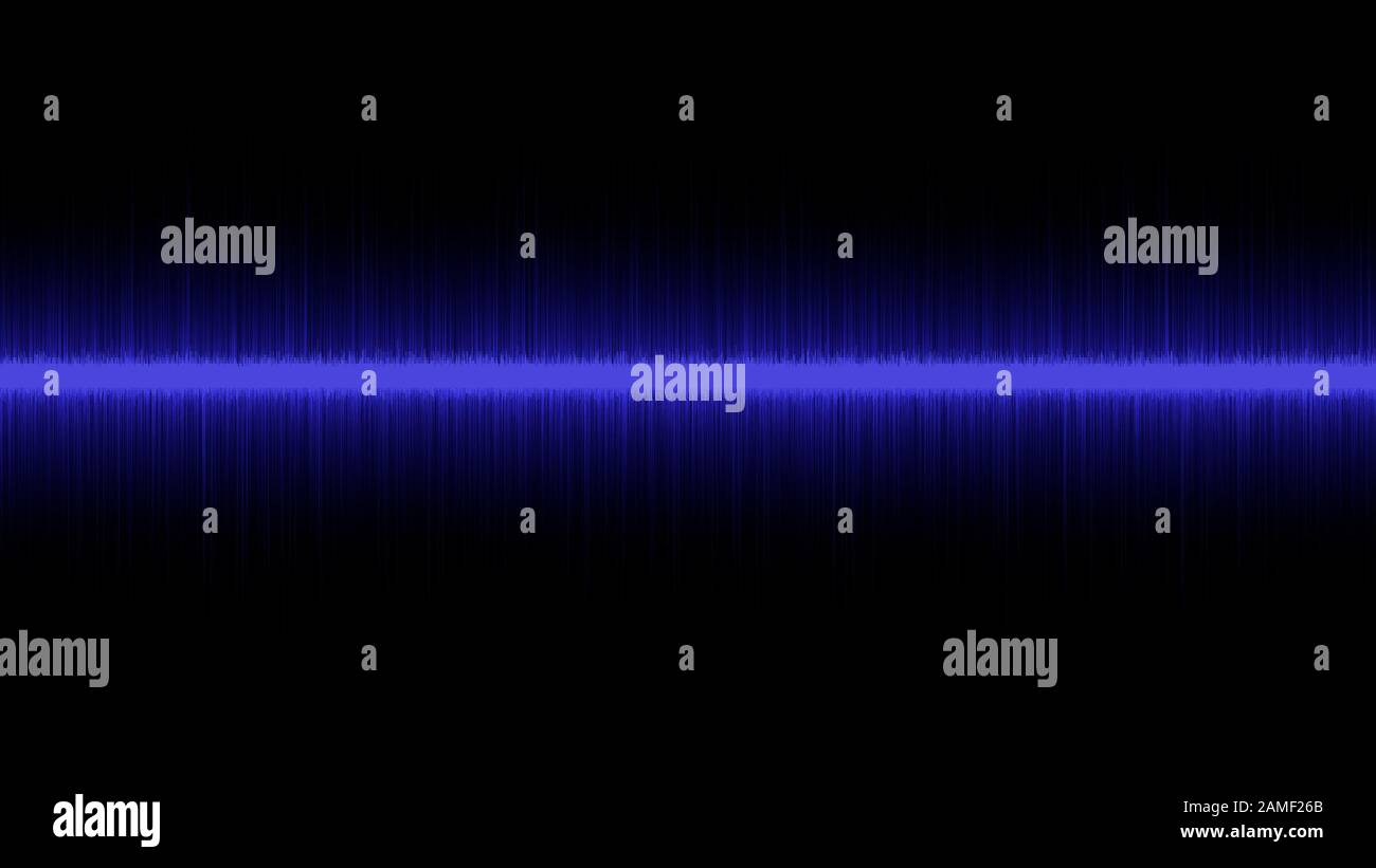Blue audio wave equalizer in motion isolated on black background Stock ...