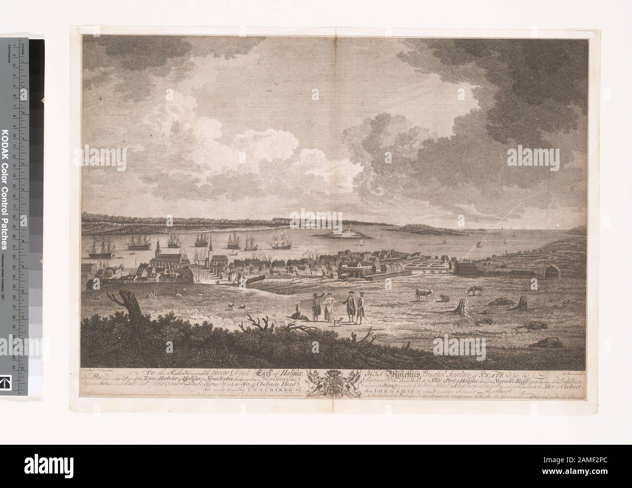 The town and harbour of Halifax in Nova Scotia, as appears from George ...