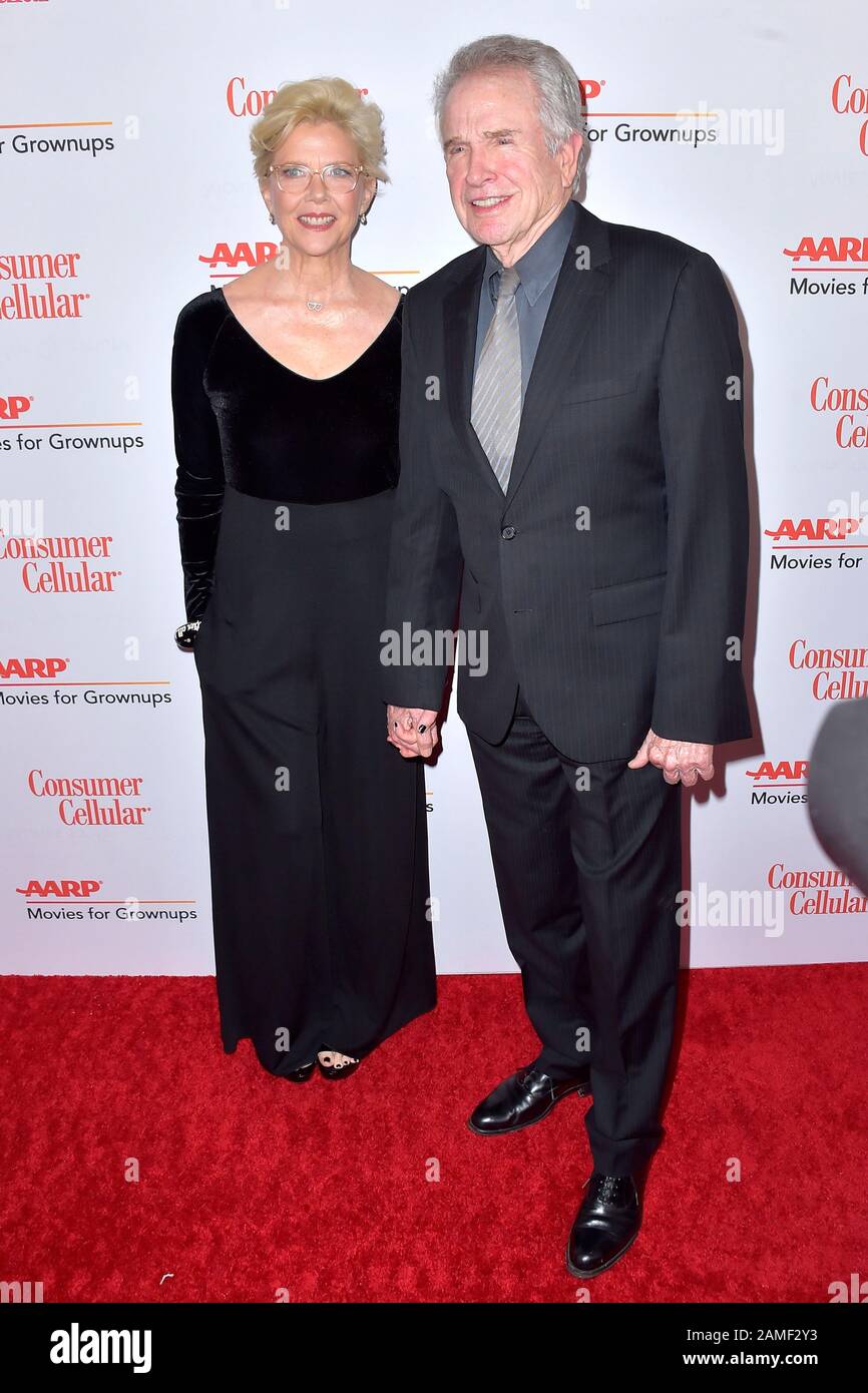 Annette Bening with husband Warren Beatty at the 19th Movies for ...