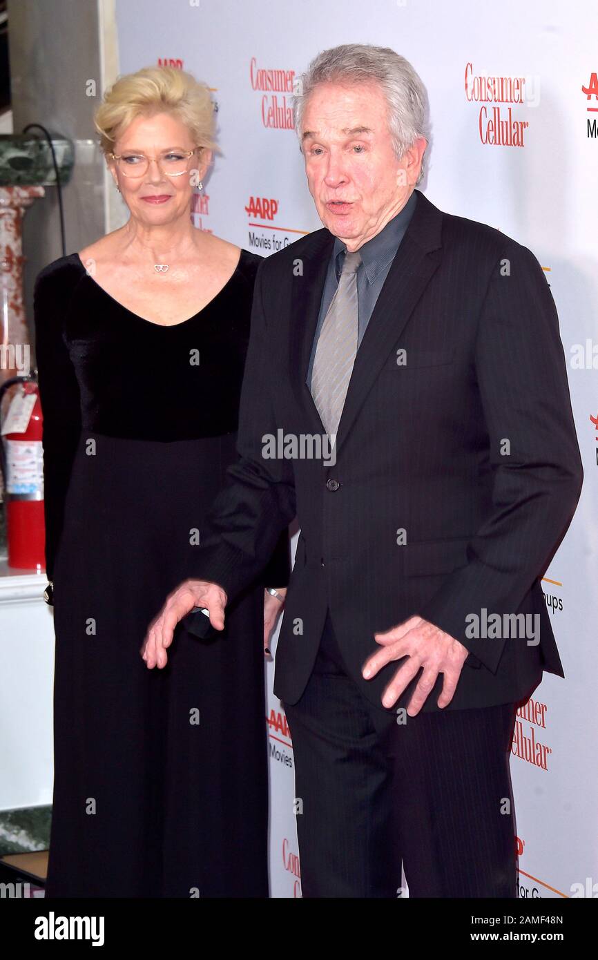 Annette Bening with husband Warren Beatty at the 19th Movies for ...