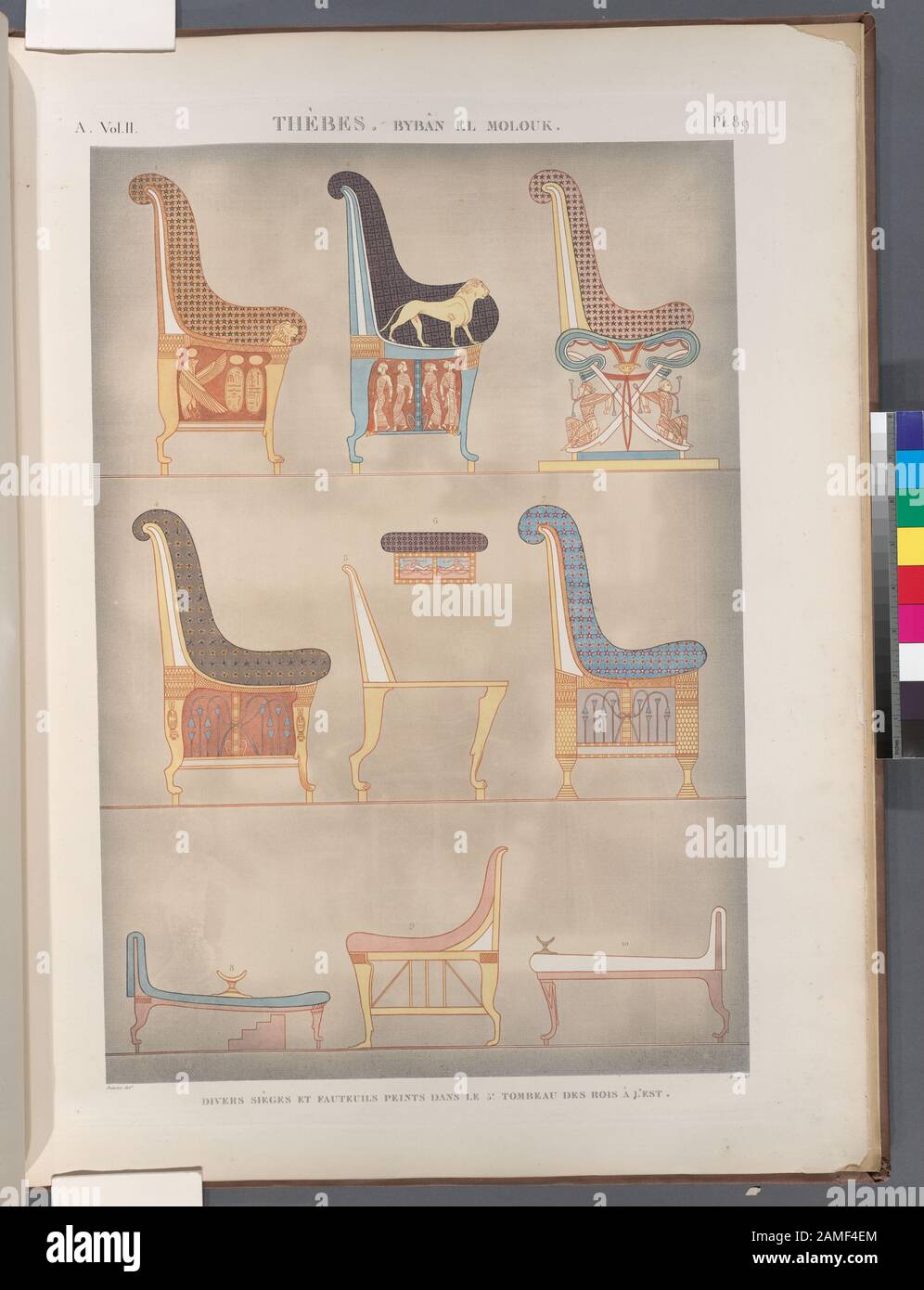 Thèbes Bybân el-Molouk (Bîbân al-Mulûk) Divers sièges et fauteuils ...