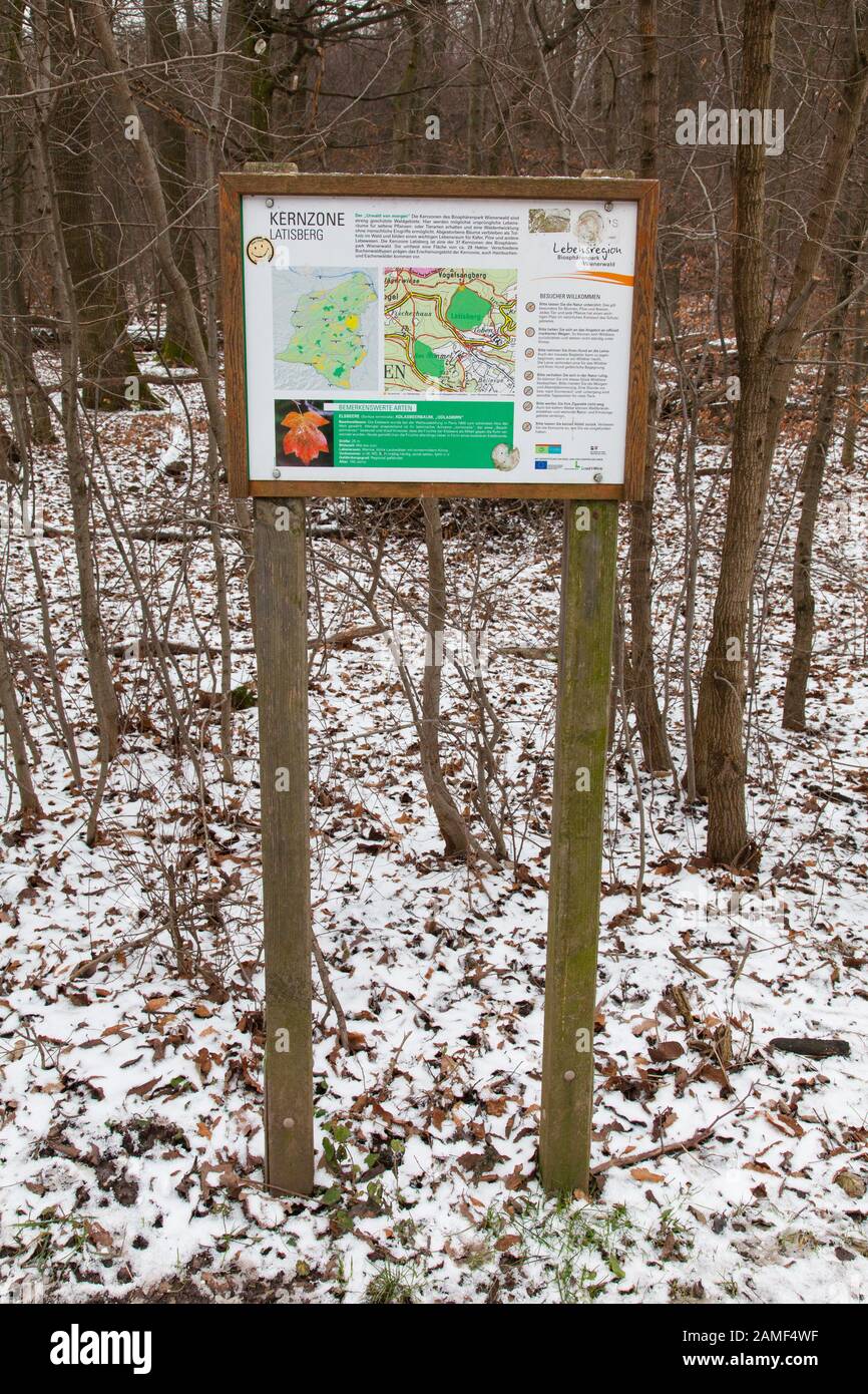 Tourist signs in the woods hi-res stock photography and images - Alamy