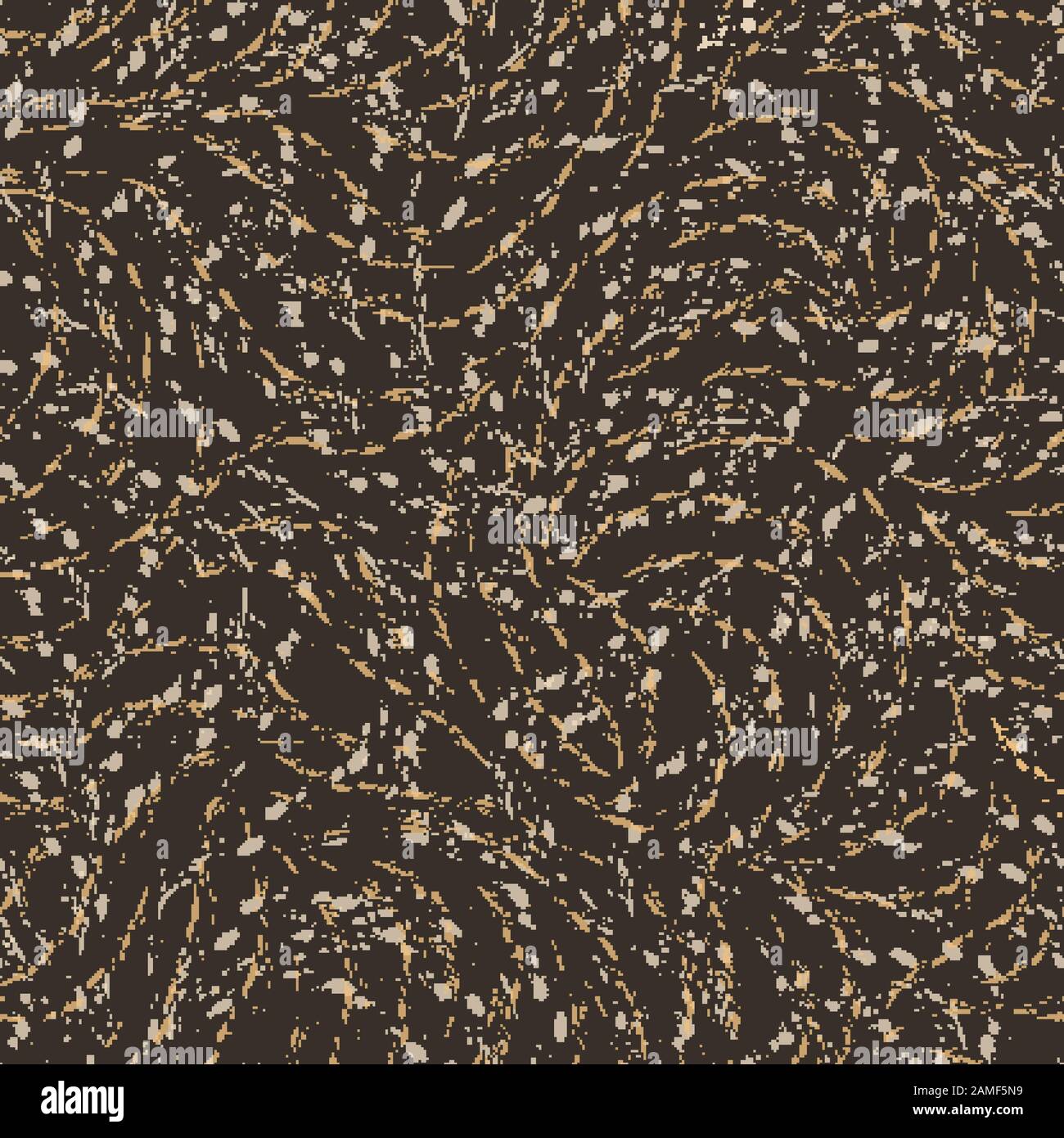Vector seamless beige color pattern on a brown background of round ...