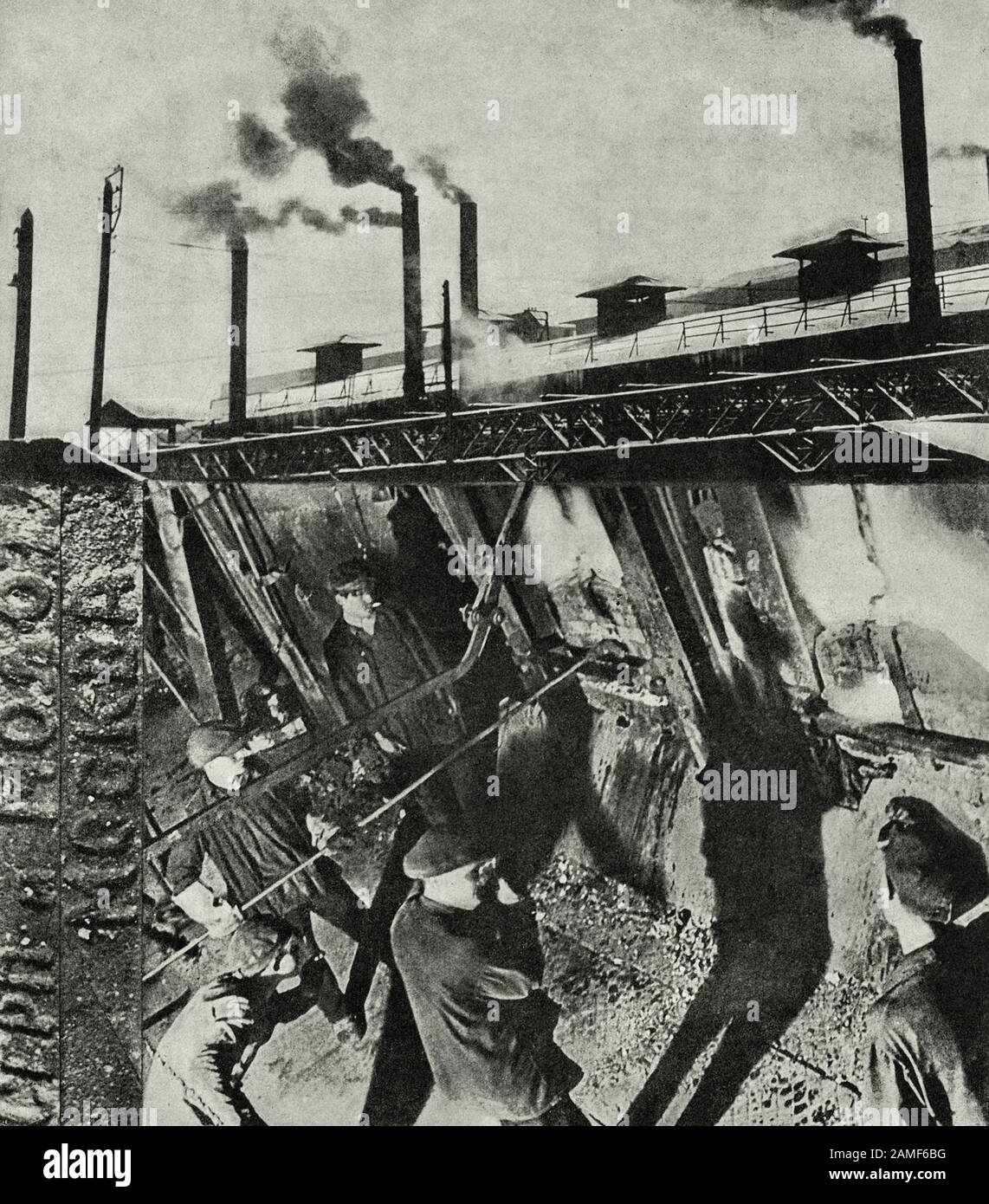 The life in Soviet Union in 1930s. From soviet propaganda book. The ...