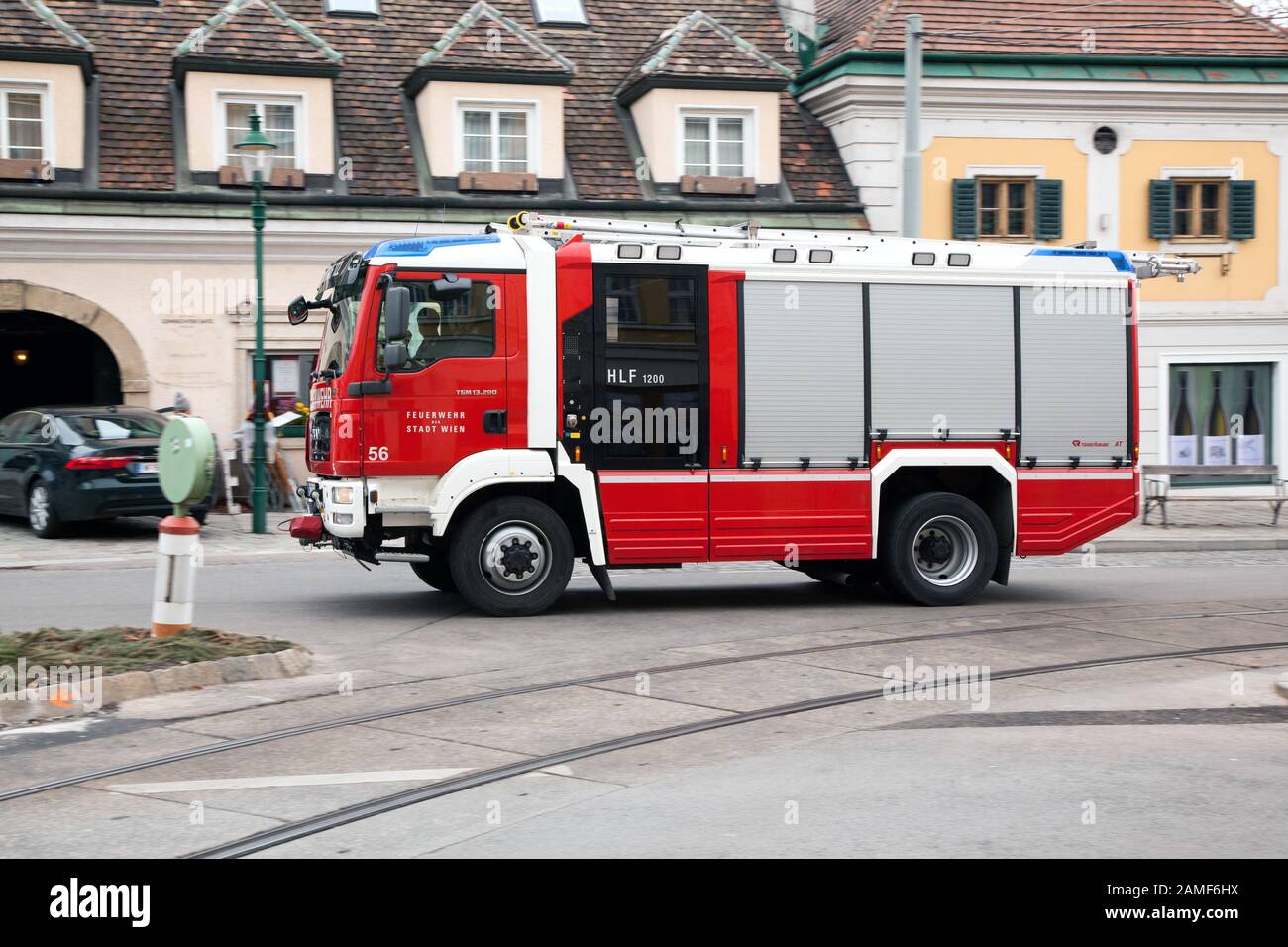 Fire Engine, Grinzing, Vienna, Austria, Europe Stock Photo - Alamy