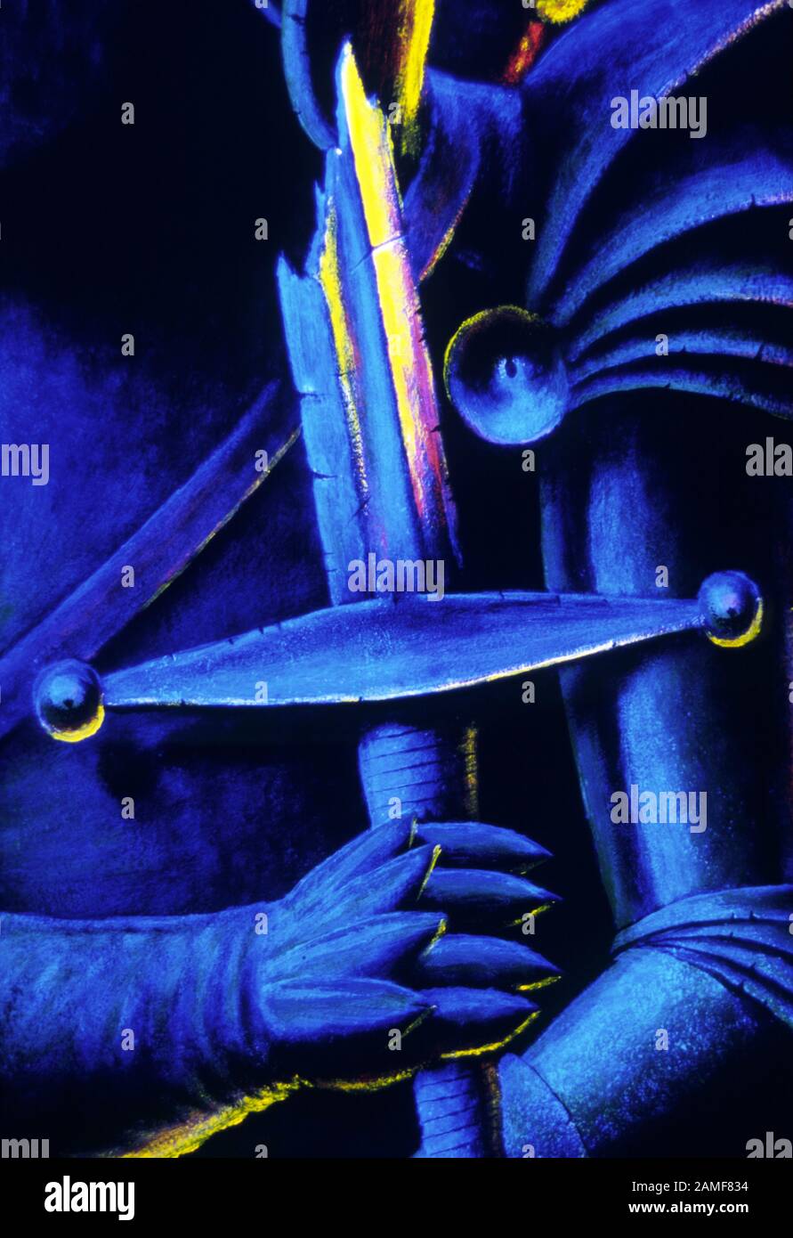 Hand holding sword hilt hi-res stock photography and images - Alamy