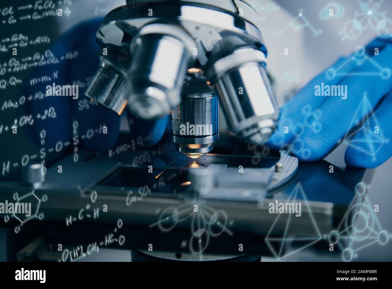 Sample slide microscope metal lens hi-res stock photography and images ...