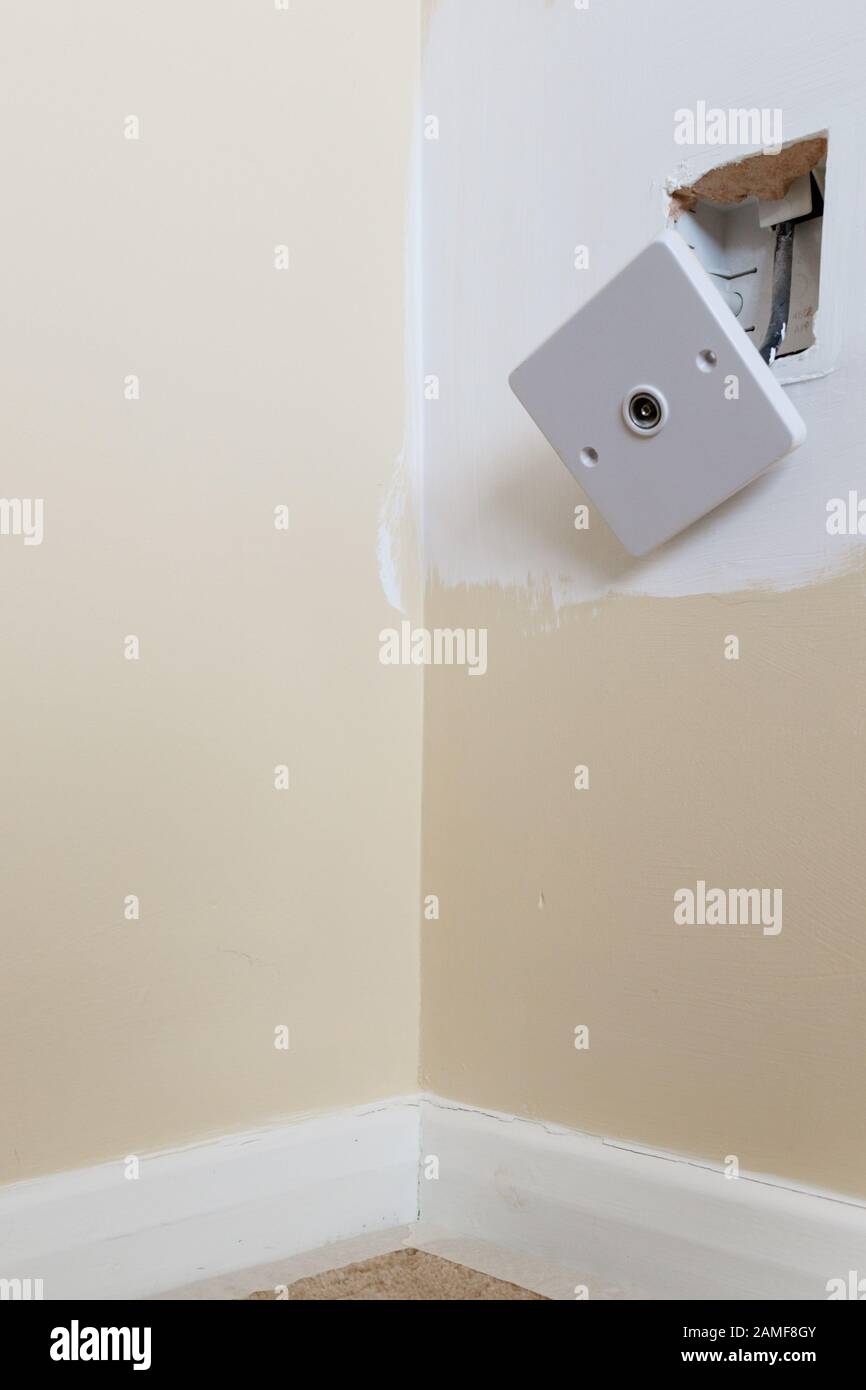 Wall mounted socket hi-res stock photography and images - Alamy
