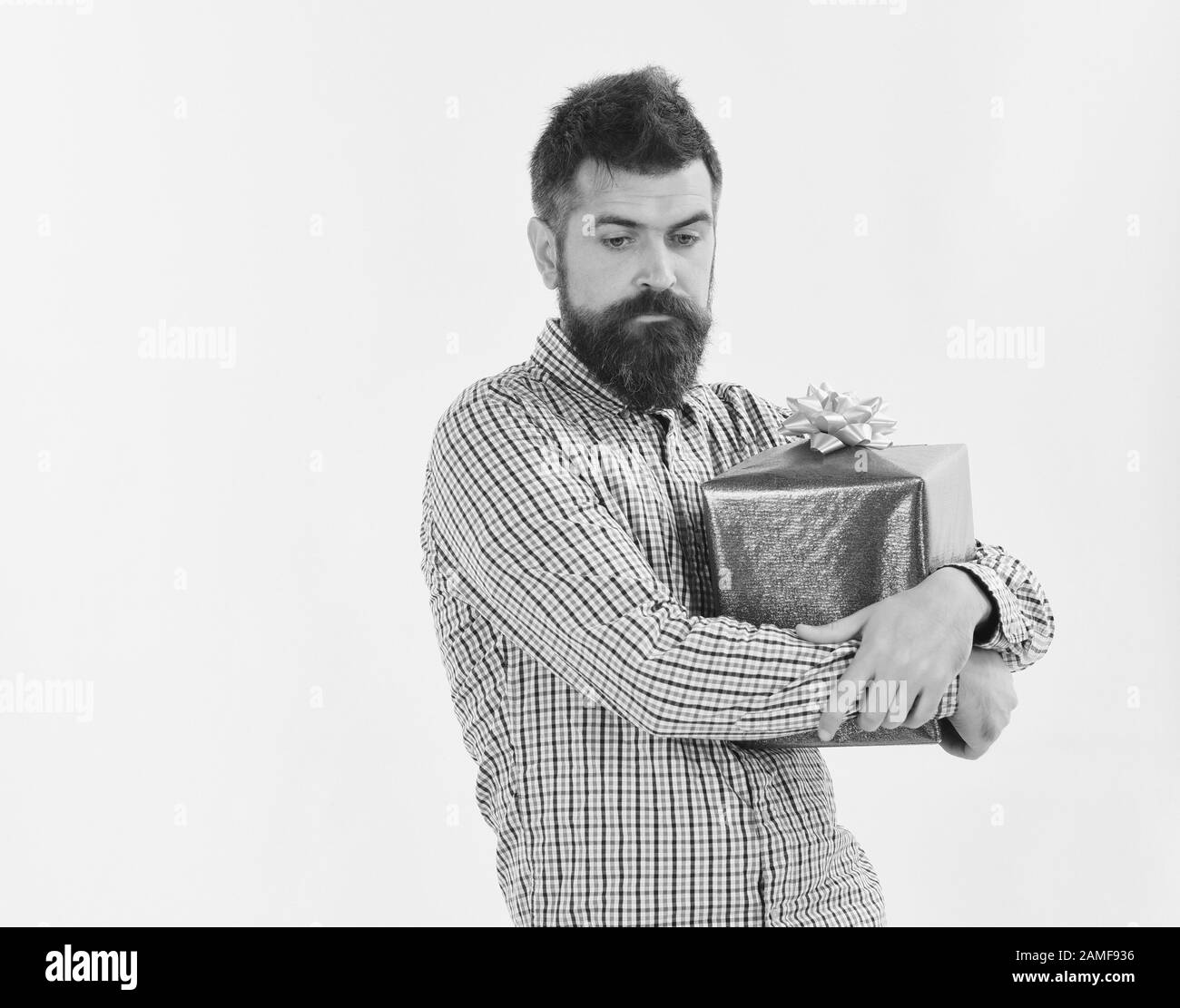 Guy receive Black and White Stock Photos & Images - Alamy