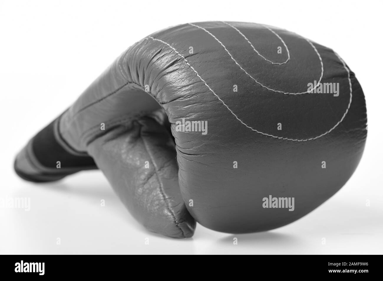 Boxing gloves item lying in close up. Sports and martial arts concept ...
