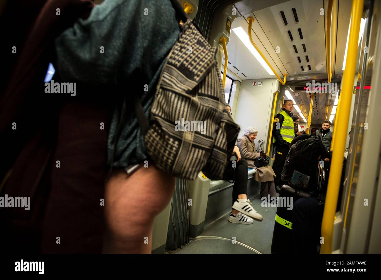 No pants subway rides hi-res stock photography and images - Alamy