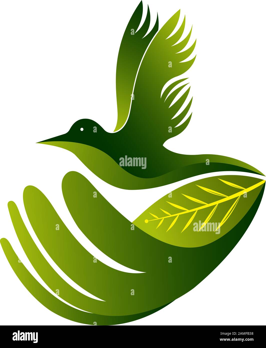 Fly human logo hi-res stock photography and images - Alamy