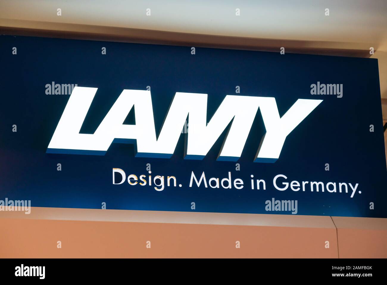 German writing instruments producer Lamy logo seen in Shanghai Stock ...