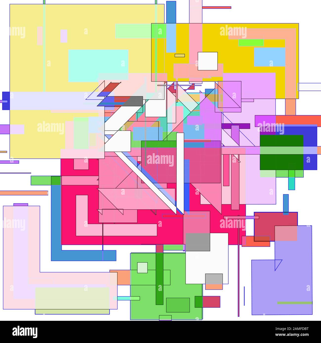 Square of colored geometric shapes Stock Vector Image & Art - Alamy