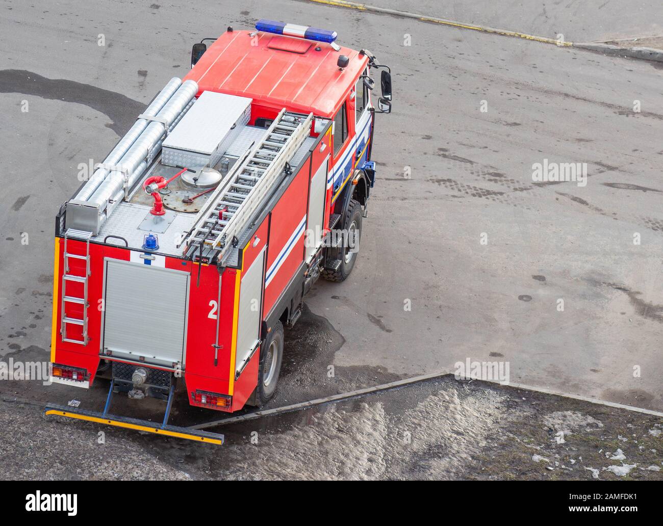 Red Emergency Vehicle Lights