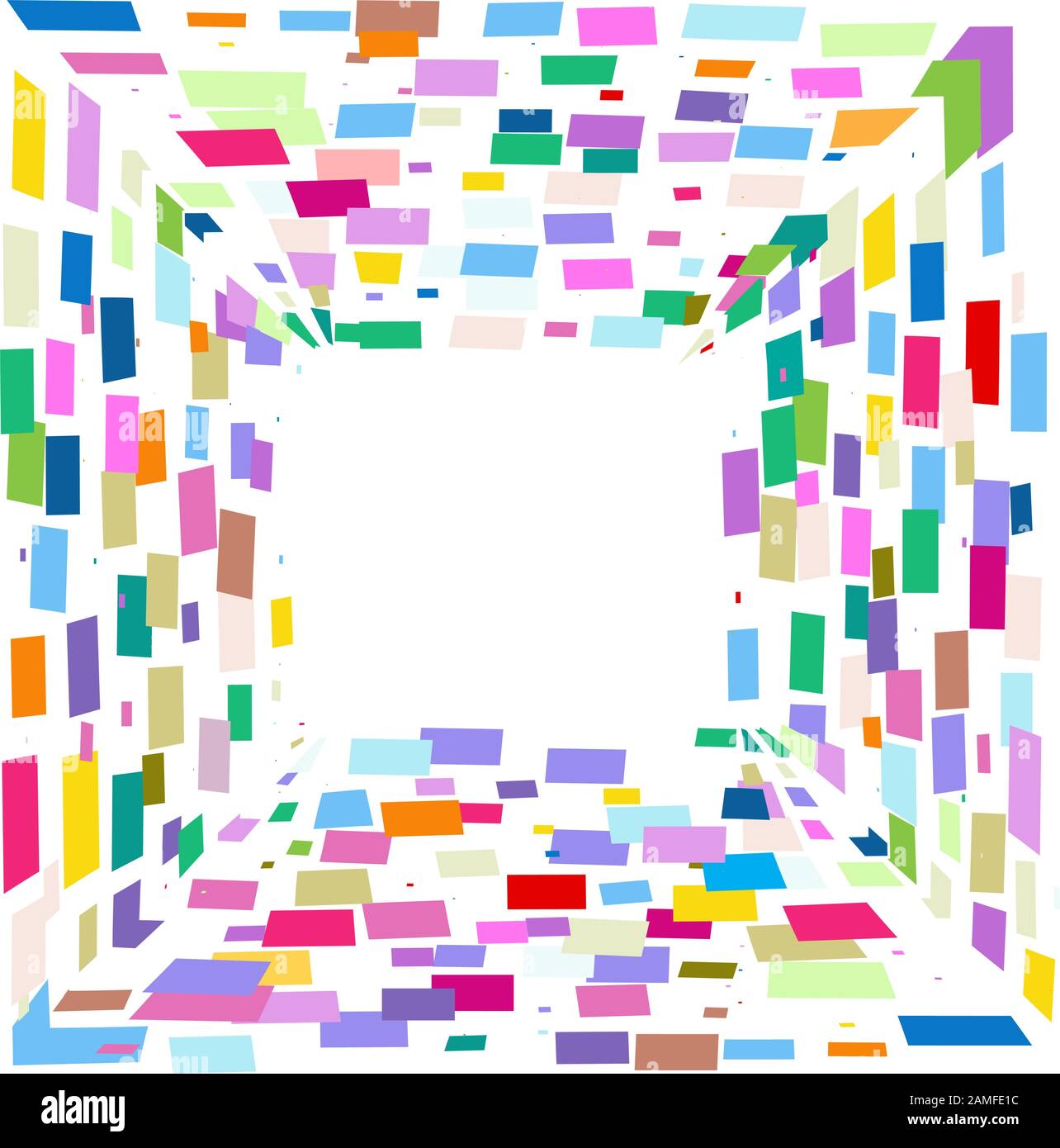 Square of colored geometric shapes Stock Vector Image & Art - Alamy