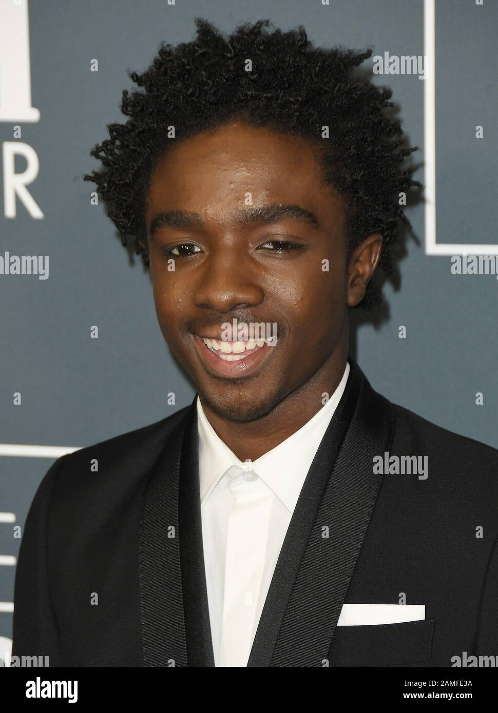 Los Angeles, USA. 12th Jan, 2020. Caleb McLaughlin arrives at the 25th ...