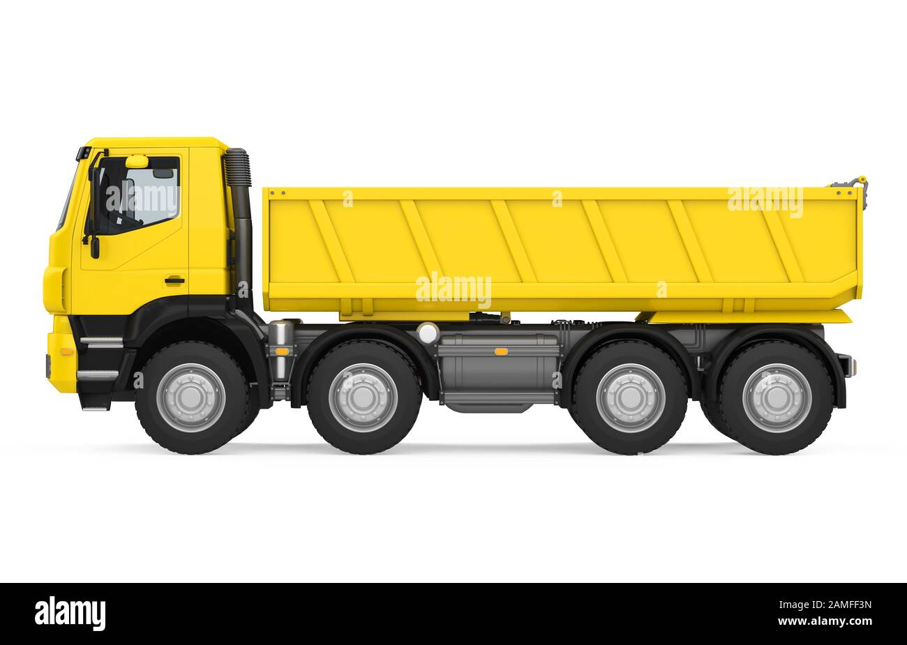 Tipper Dump Truck Isolated Stock Photo - Alamy