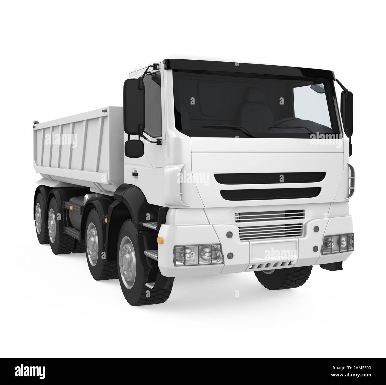 Tipper Dump Truck Isolated Stock Photo - Alamy