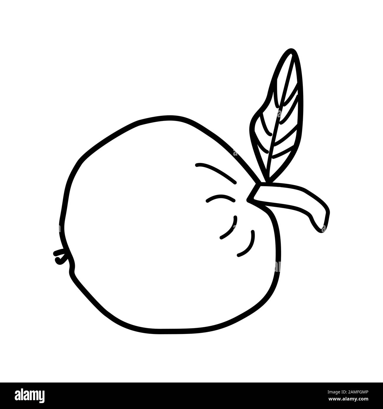 Outline Apple Logo