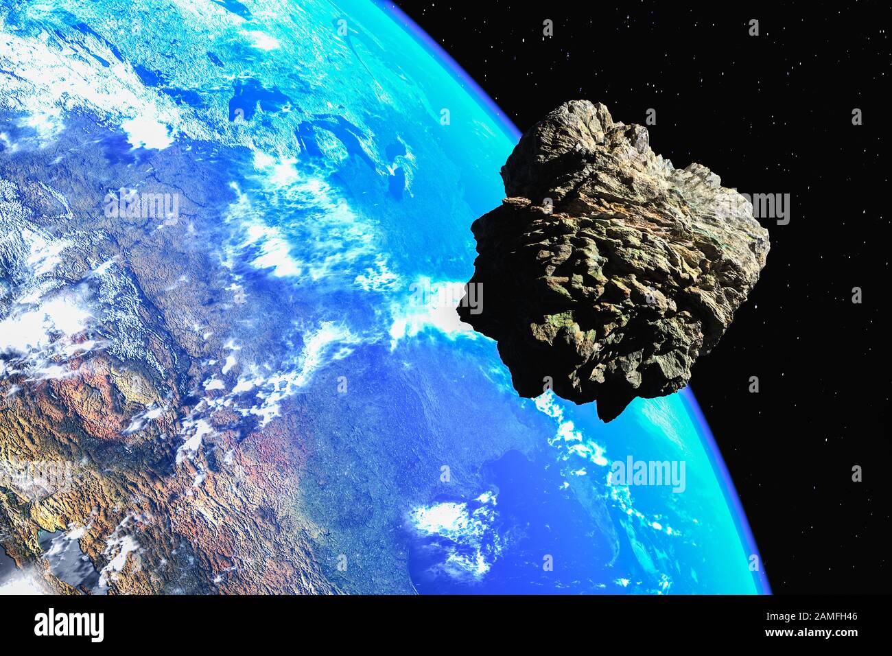 Earth meteorite collision hi-res stock photography and images - Alamy