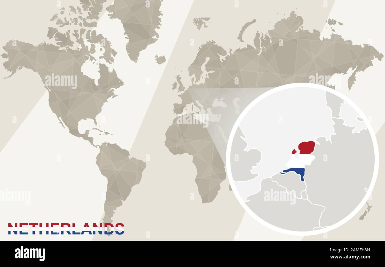 Zoom on netherlands map hi-res stock photography and images - Alamy