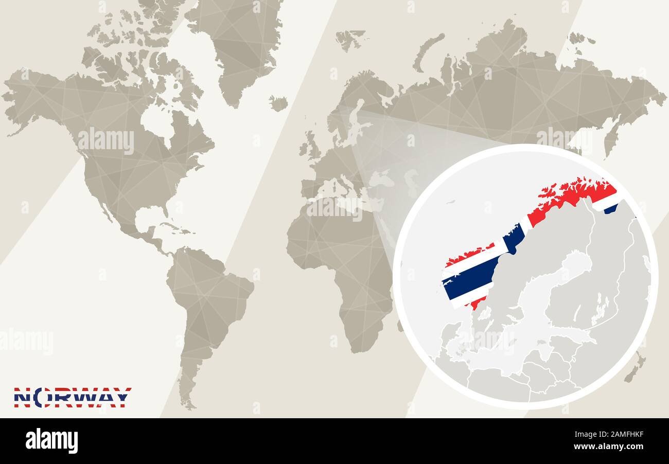 Map norway location on Stock Vector Images - Alamy