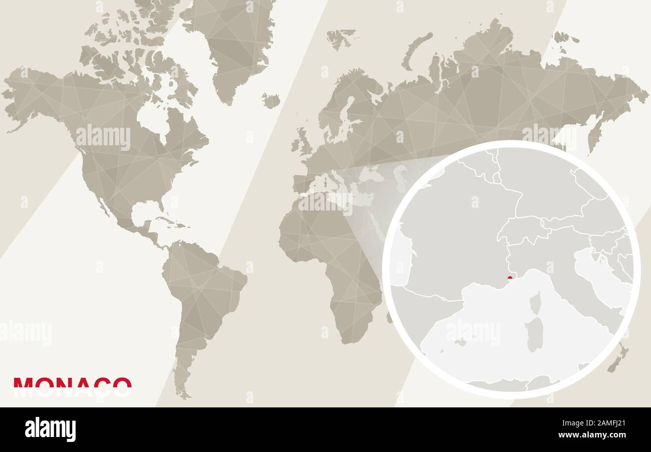 Map of monaco Stock Vector Images - Alamy