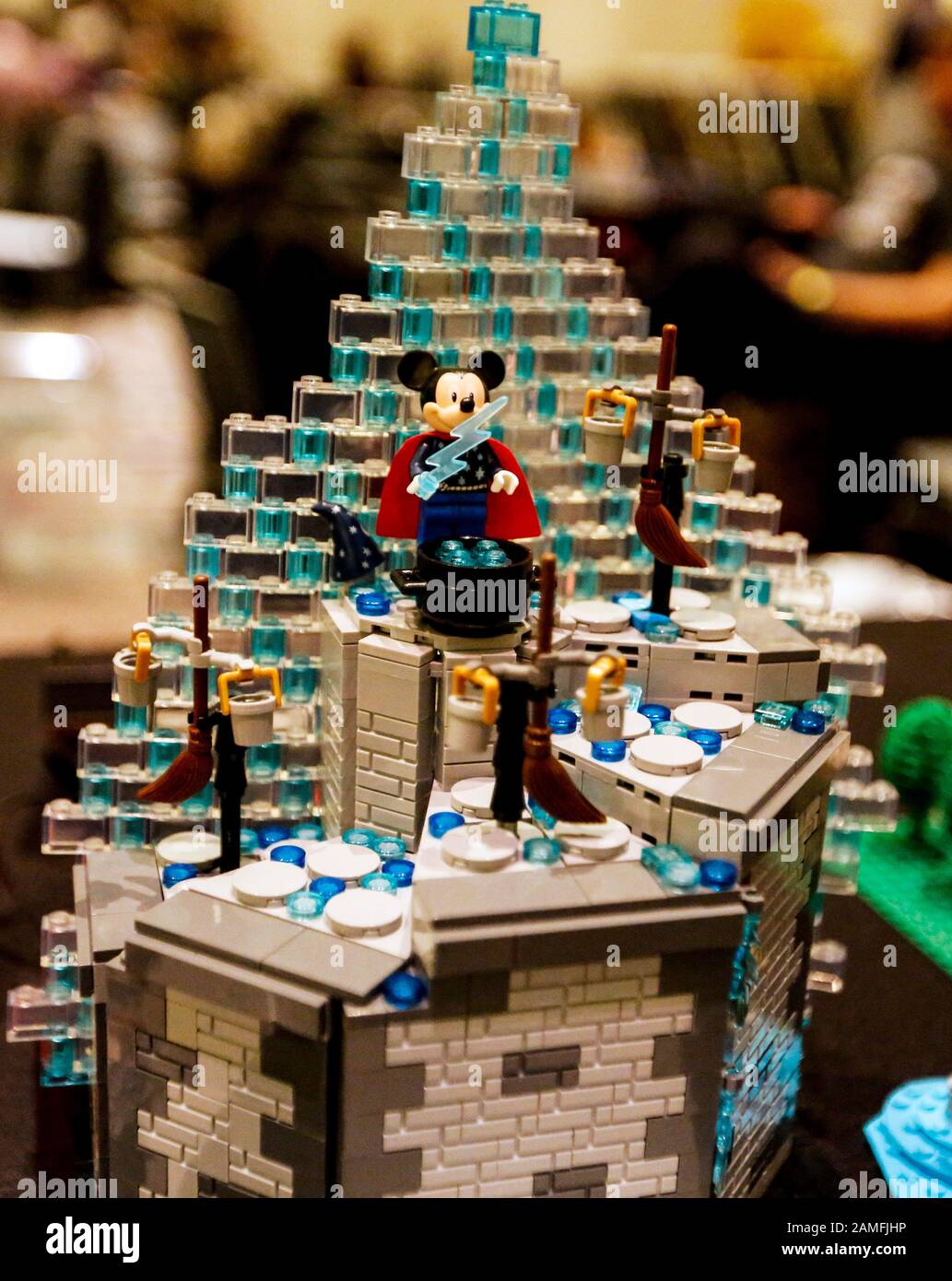Los Angeles, USA. 12th Jan, 2020. Lego creations are seen at Bricks LA ...