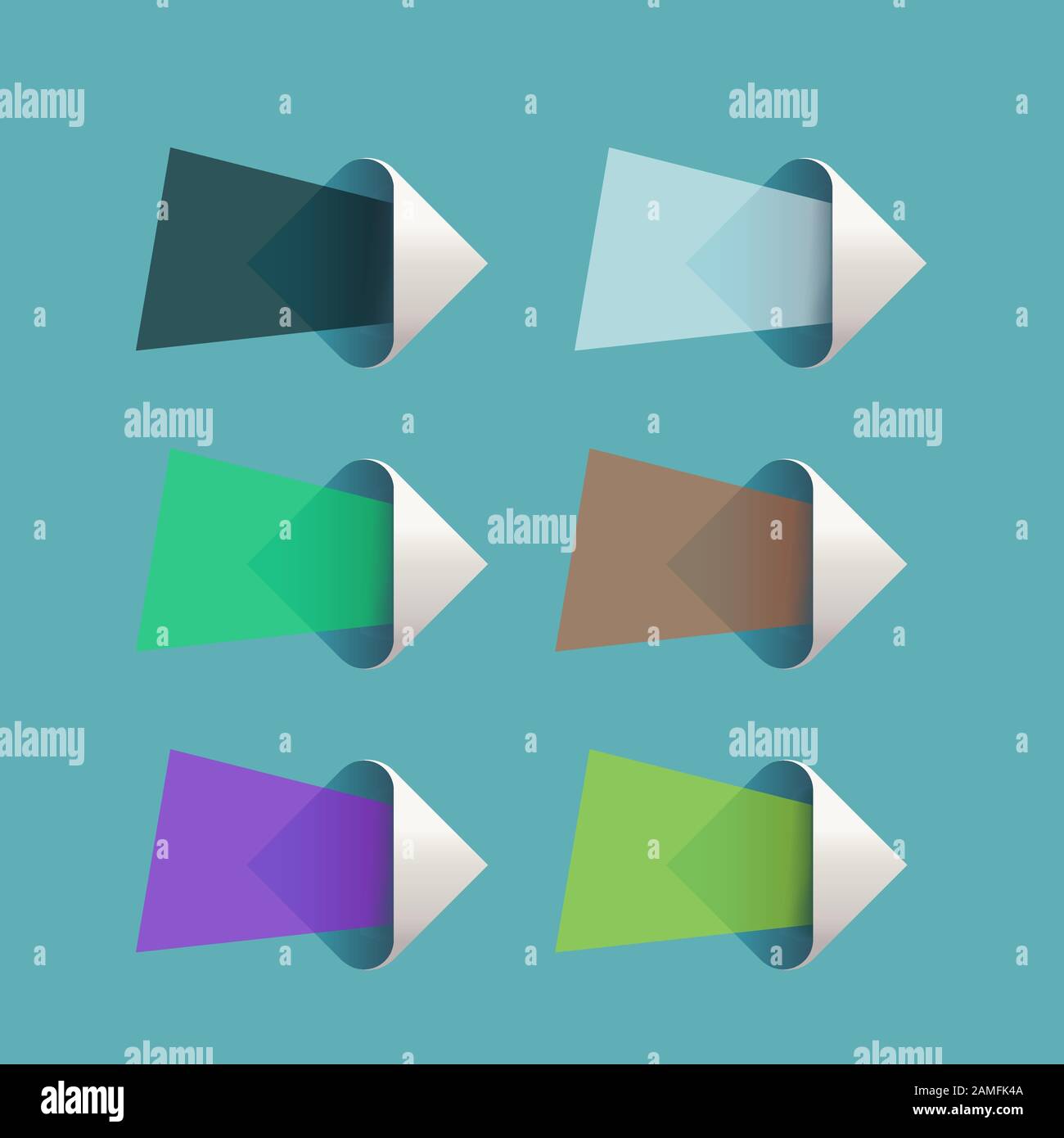 Light blue paper arrow Stock Vector Images - Alamy