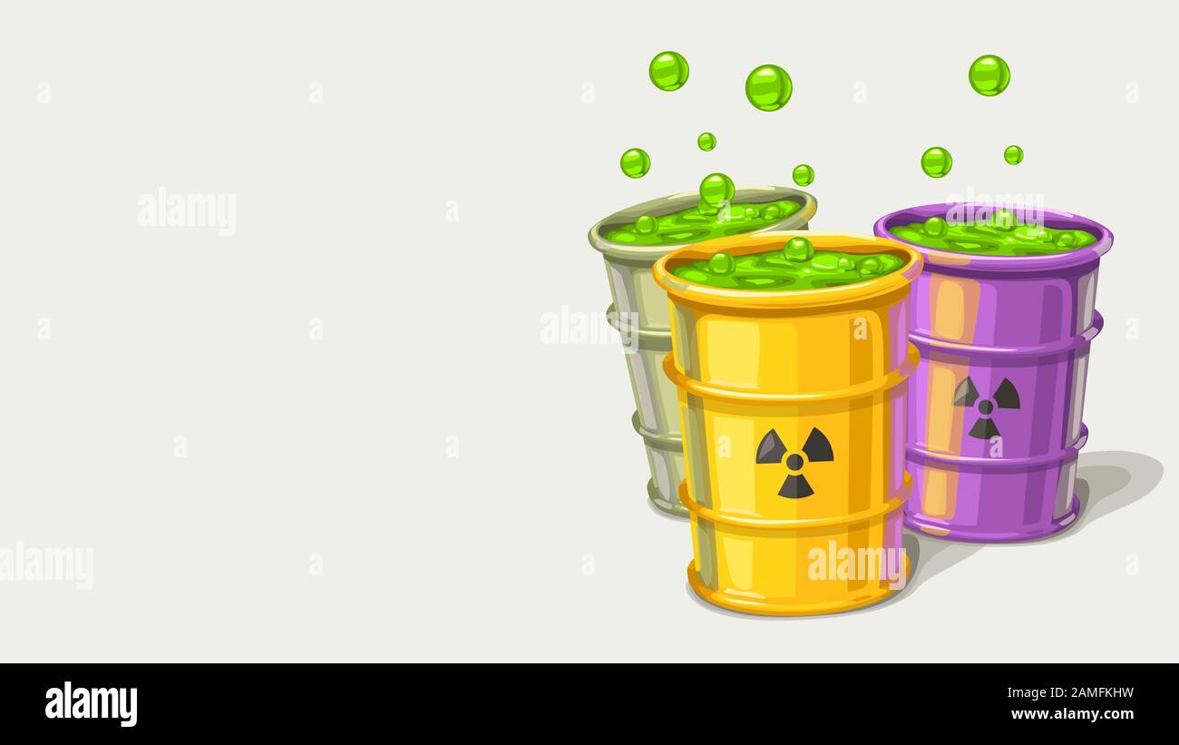 Dangerous toxic nuclear waste Stock Vector Images - Alamy