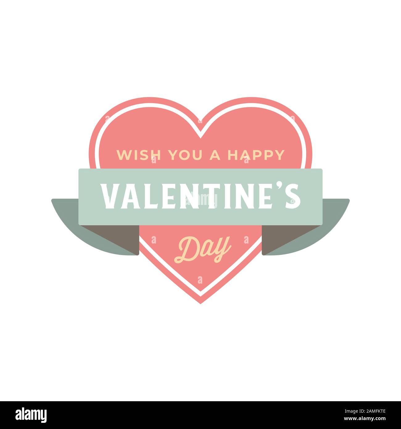 Valentines day badges and stickers. 14 february vector illustration ...