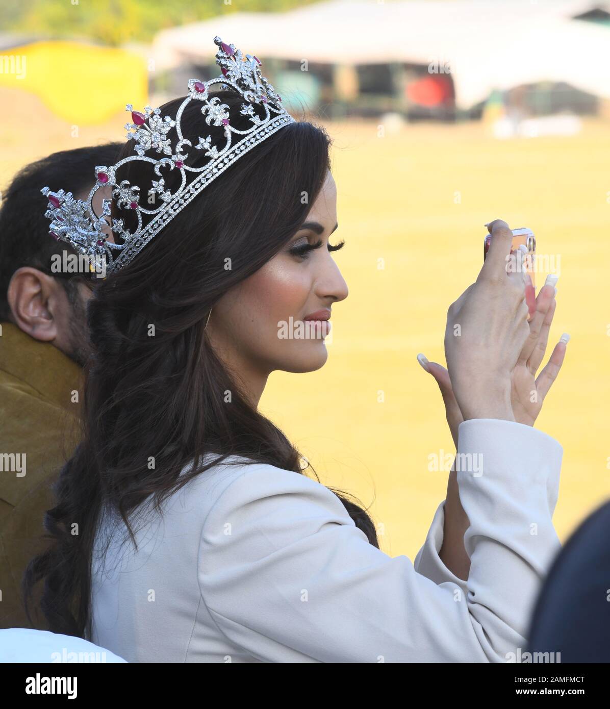 Miss india crown hi-res stock photography and images - Alamy