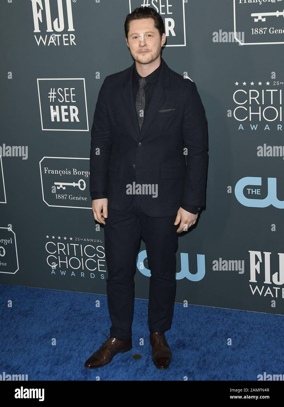 Los Angeles, USA. 12th Jan, 2020. Noah Reid arrives at the 25th Annual ...