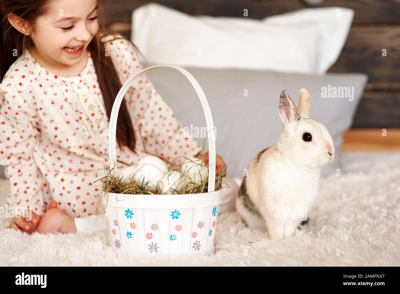 Girl having fun in pajamas hi-res stock photography and images - Alamy