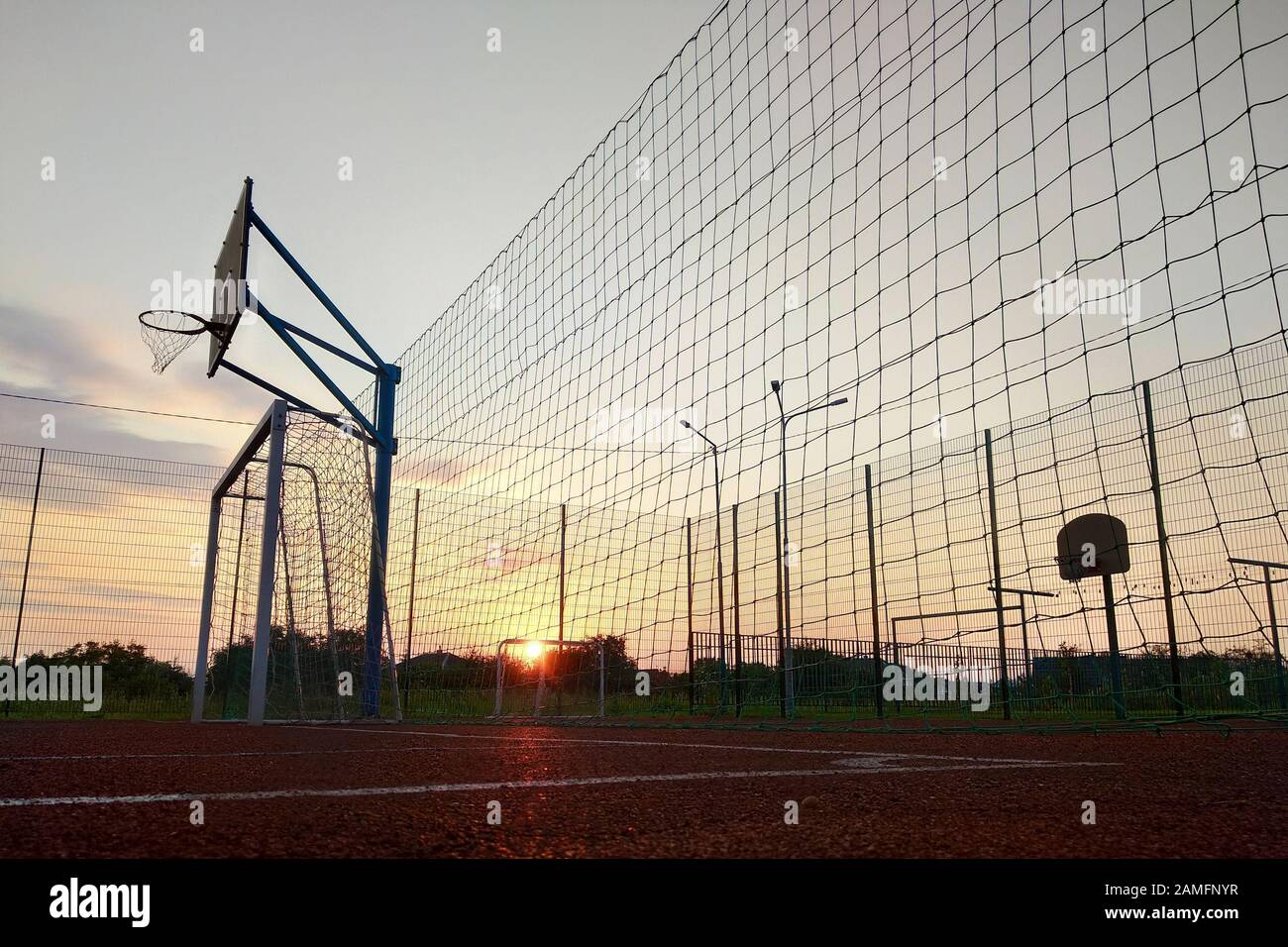 Mini football court hi-res stock photography and images - Alamy