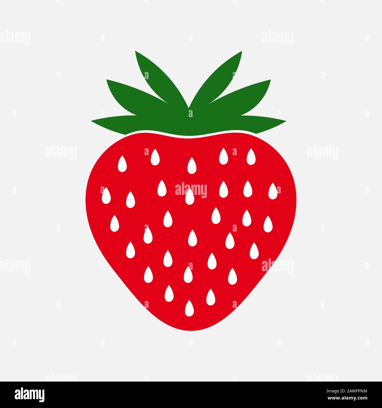Strawberry fruit icon. Vector illustration Stock Vector Image & Art - Alamy
