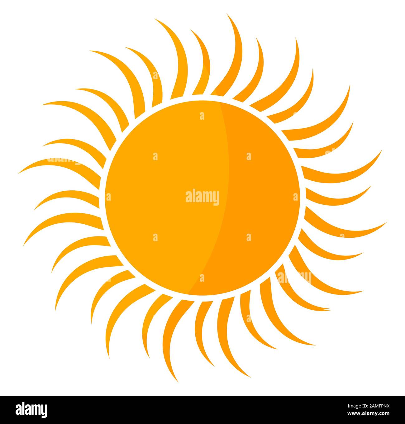 Cartoon sun symbol. Vector illustration Stock Vector Image & Art - Alamy