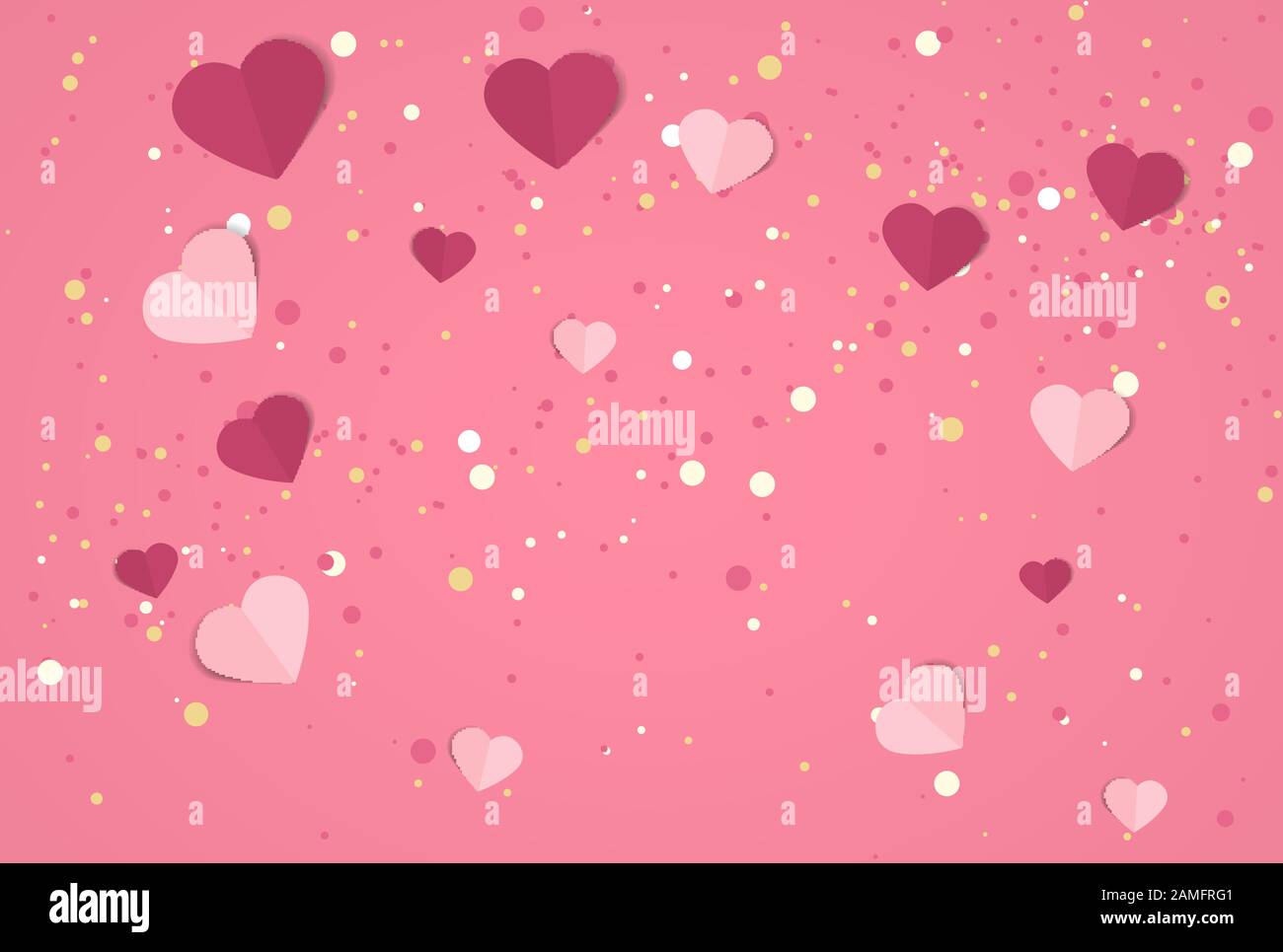 Background with hearts Stock Vector Image & Art - Alamy