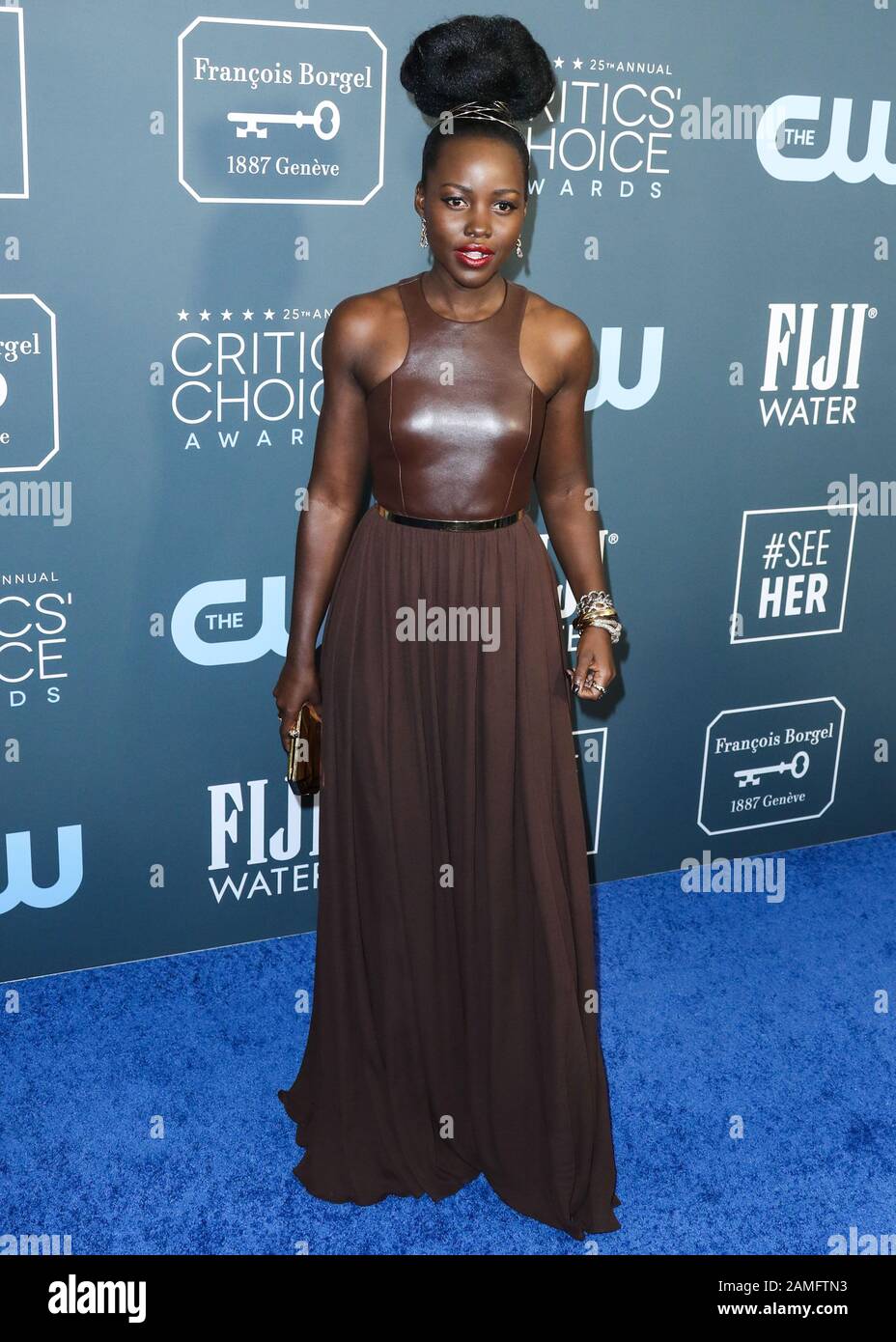 SANTA MONICA, LOS ANGELES, CALIFORNIA, USA - JANUARY 12: Actress Lupita ...