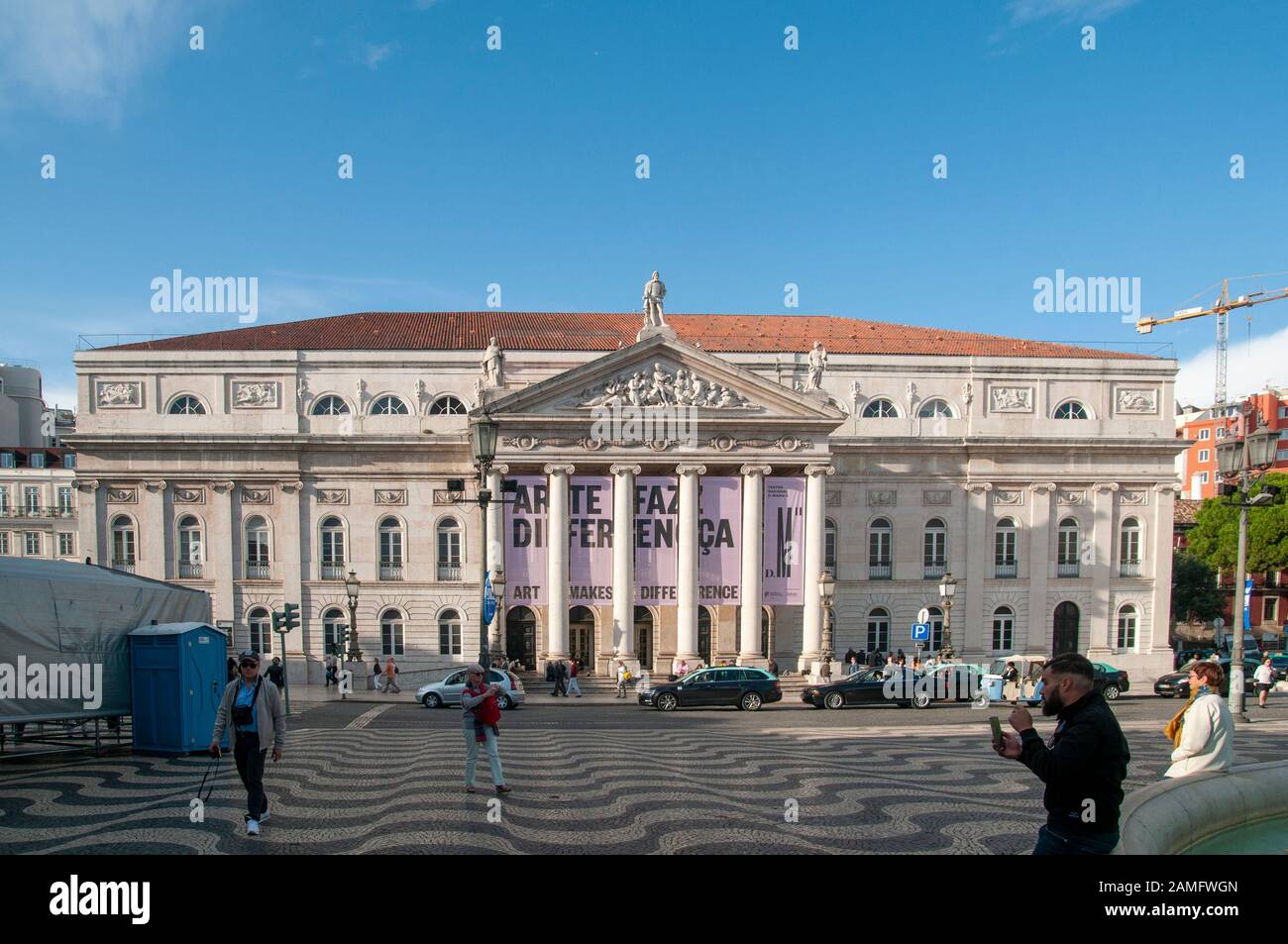 National theater dona maria ii hi-res stock photography and images - Alamy