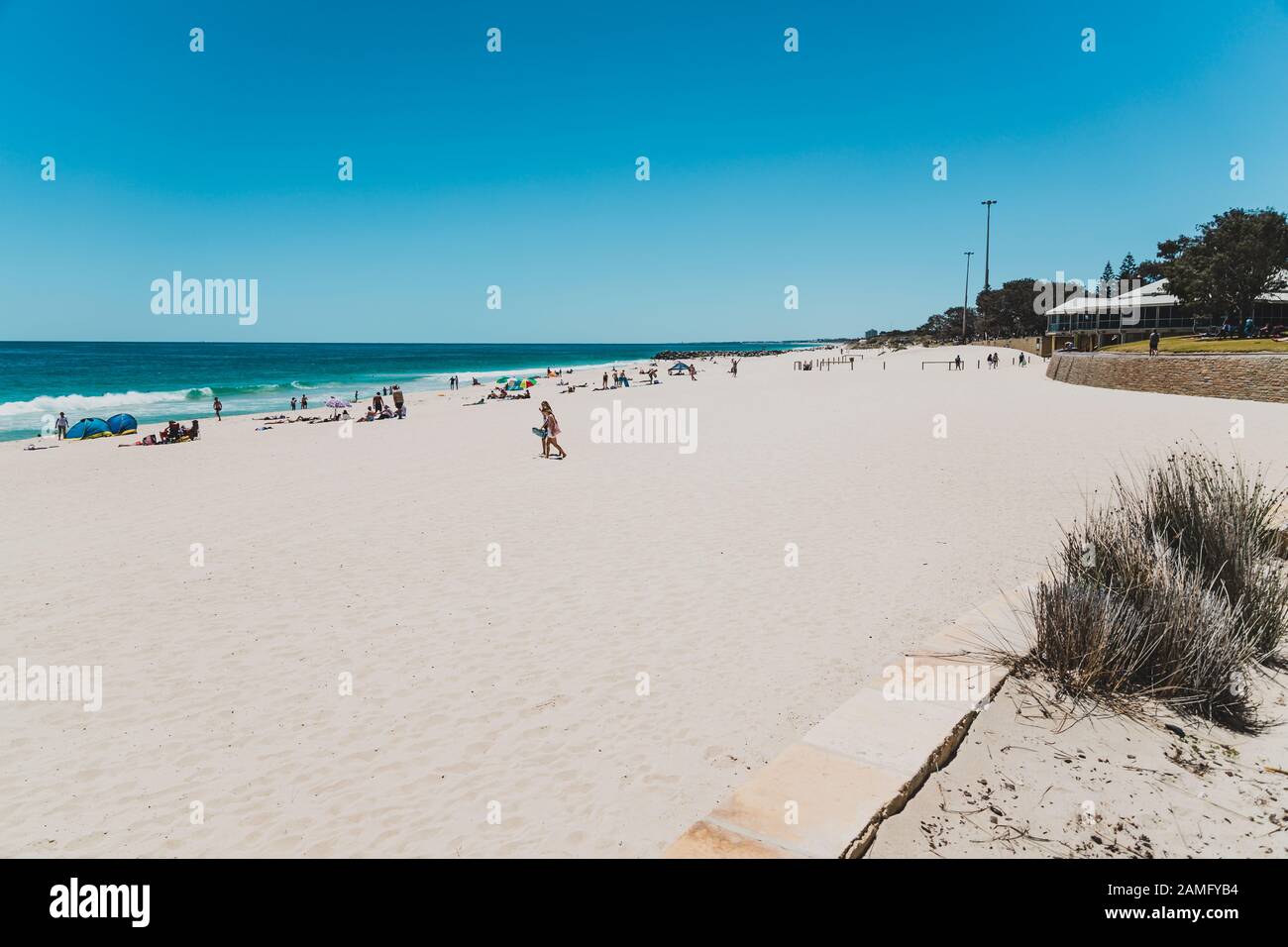 PERTH, AUSTRALIA - January 4th, 2020: view of City Beach near Perth ...