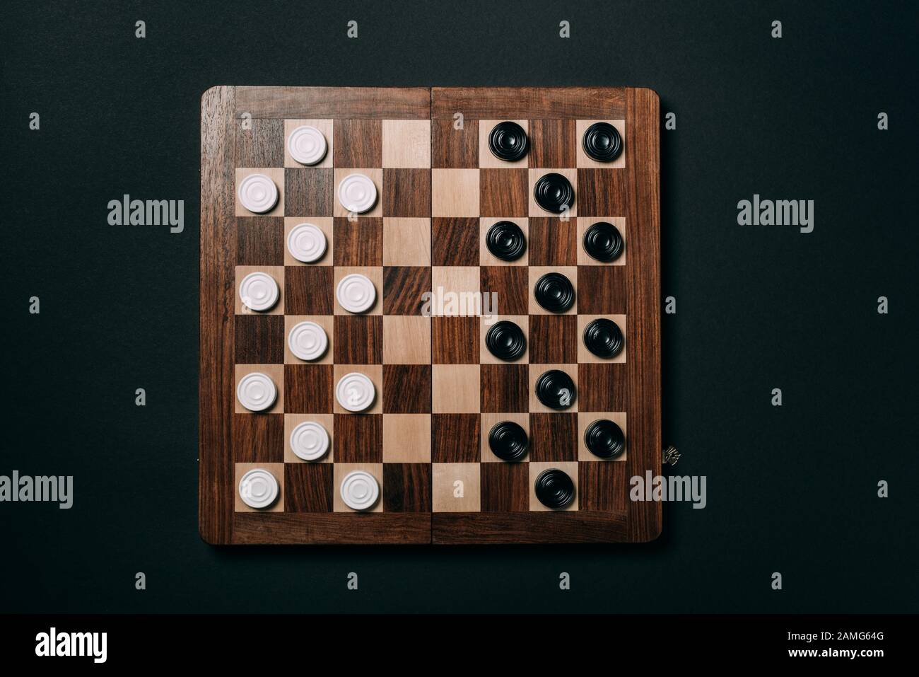 Chessboard top view isolated on hi-res stock photography and images - Alamy