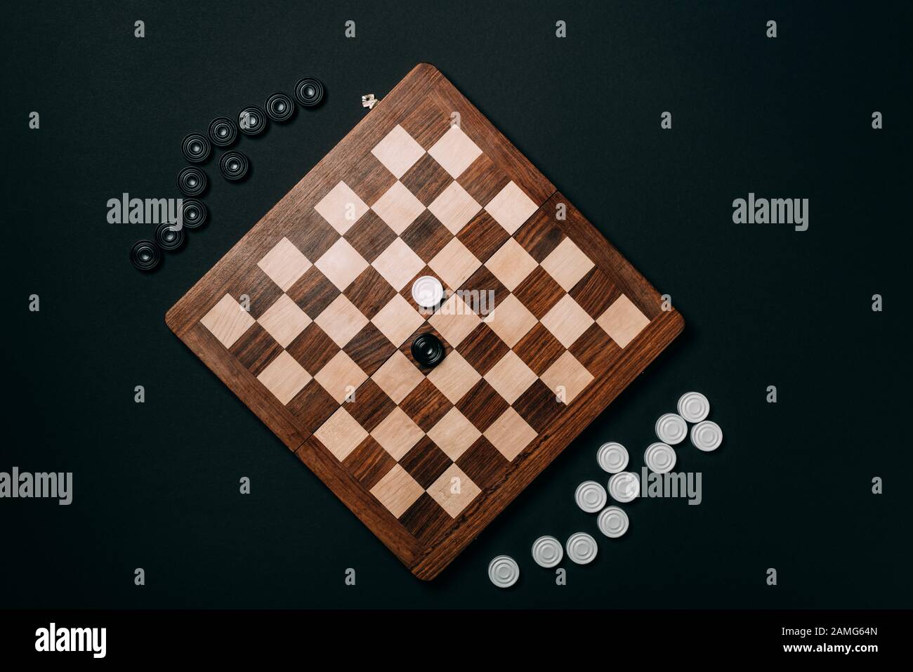 Chessboard top view isolated on hi-res stock photography and images - Alamy